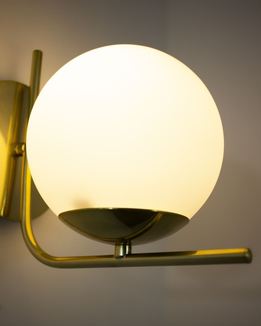 Arandela Uno Bola Globo Dourado 791/1 SpotLine – IluminaMundo